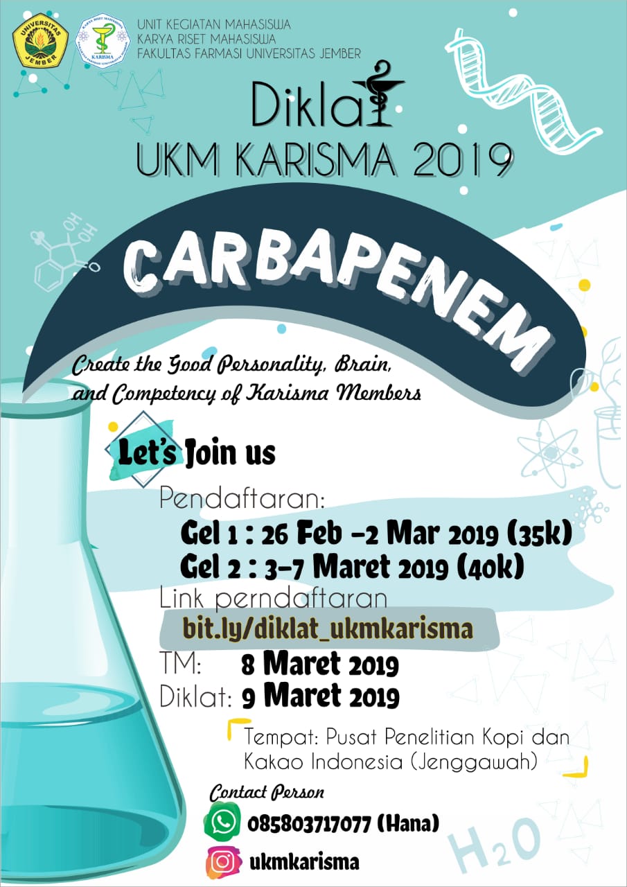 Diklat UKM Karisma 2019 – BEM Farmasi Universitas Jember