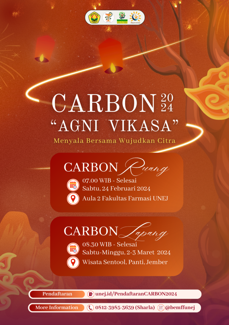 CHARACTER BUILDING OF ORGANIZATION (CARBON) 2024 – BEM Farmasi Universitas Jember